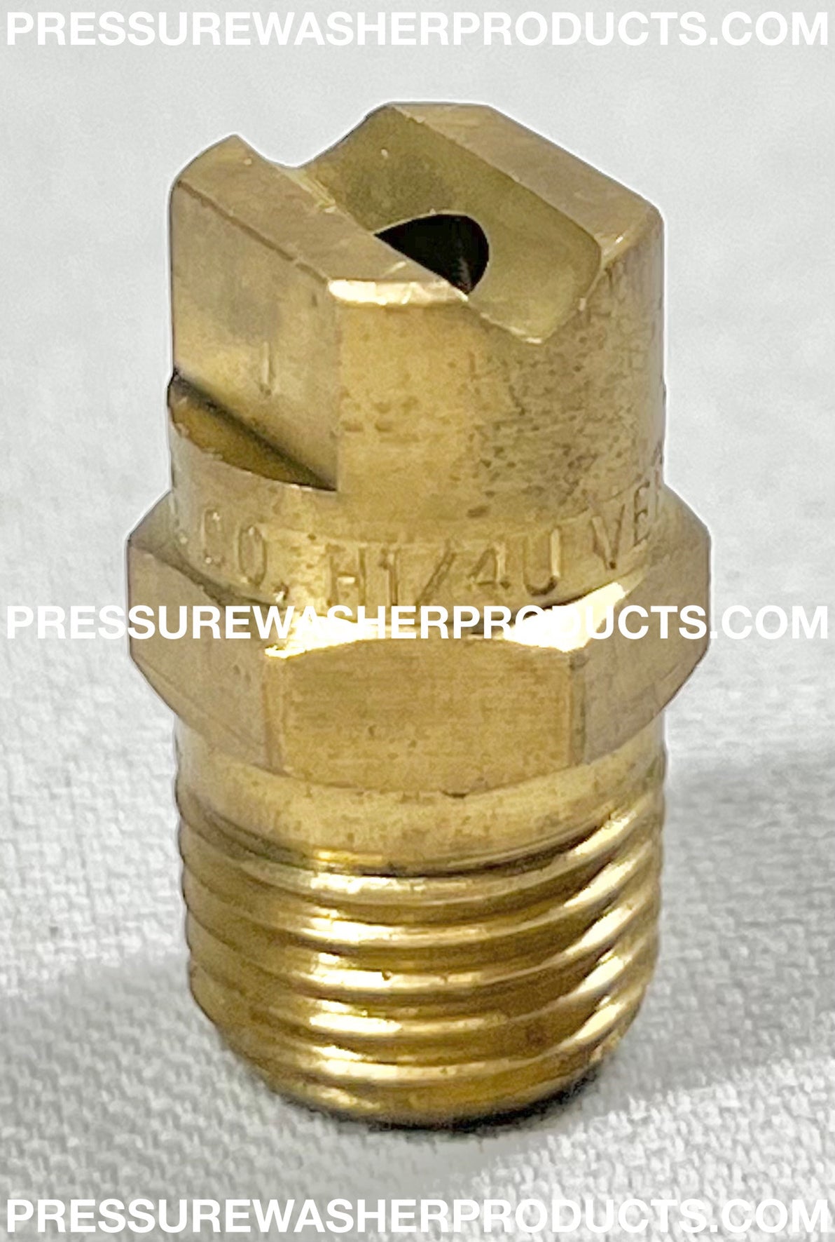 4030 1/4 MEG VeeJet Soaper Nozzle Brass — PressureWasherProducts