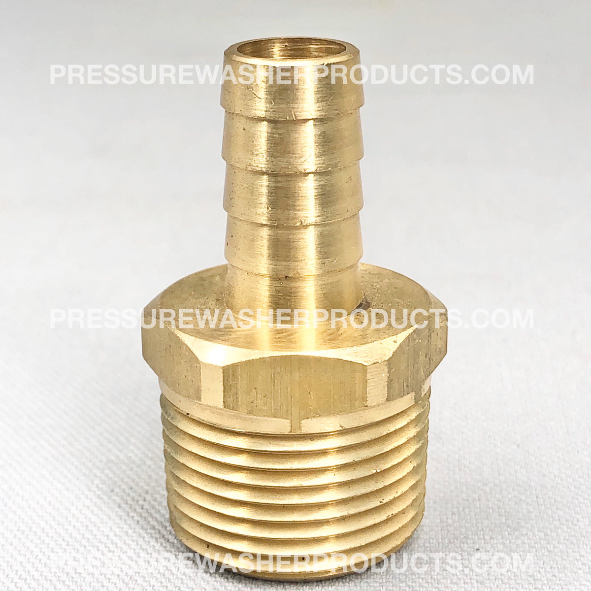 3/8" Hose Barb x 1/2" MPT Male Pipe Thread Brass Hose Barb, 1174 ...