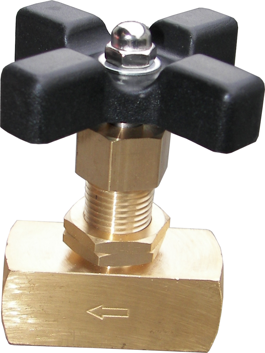 1/4" FPT Brass Metering Ball Valve For Chemical Injectors ...