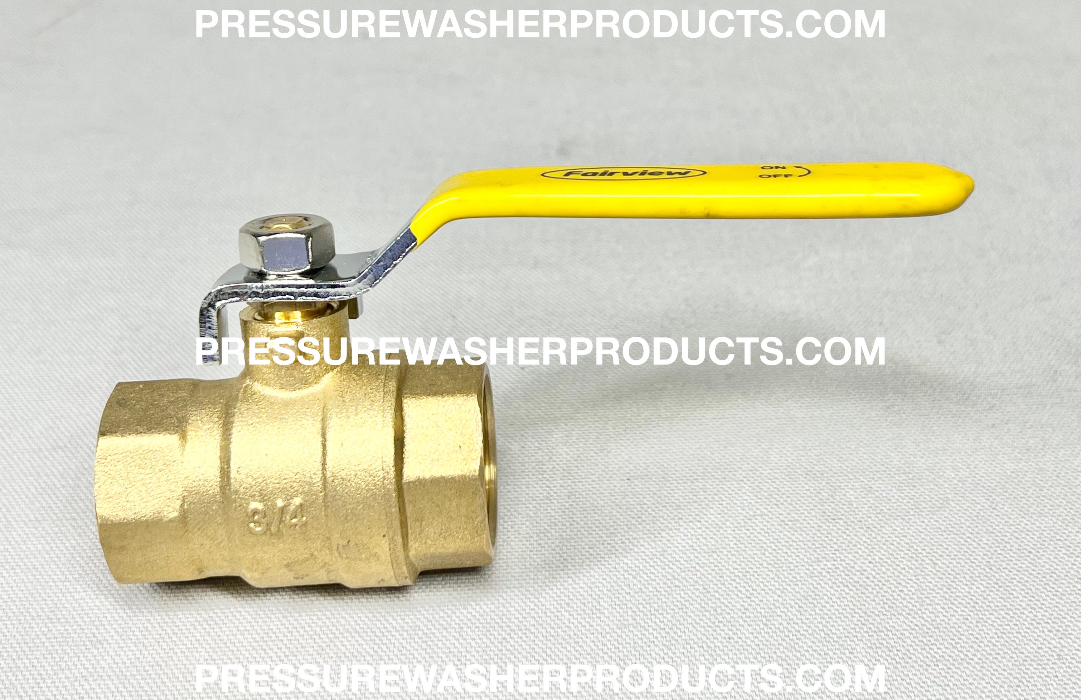 3/4" FPT Ball Valve Brass 600 PSI Maximum Low Pressure Use ...