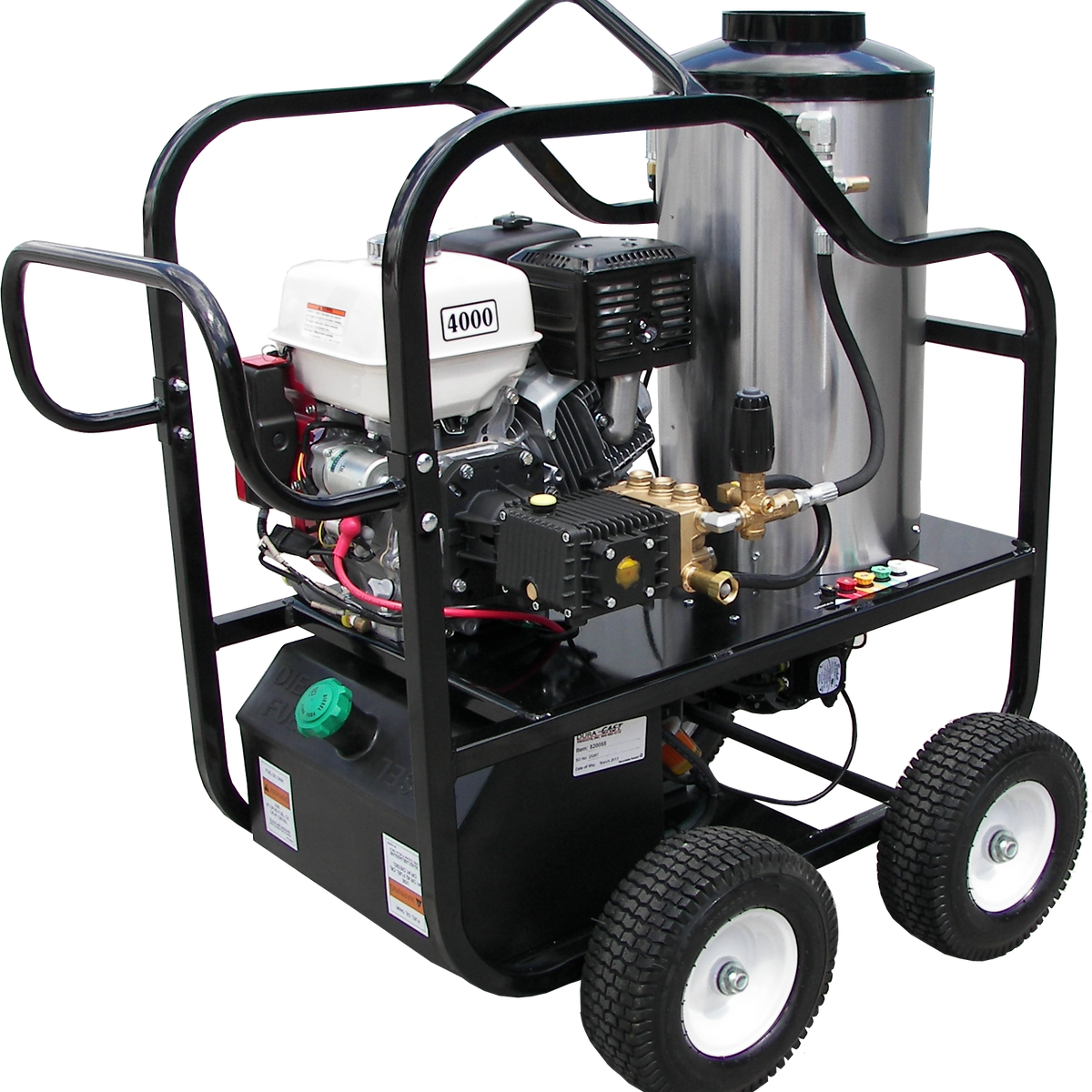 4012-10G Pressure-Pro 4 gpm 4000 psi Hot Portable Pressure Washer ...