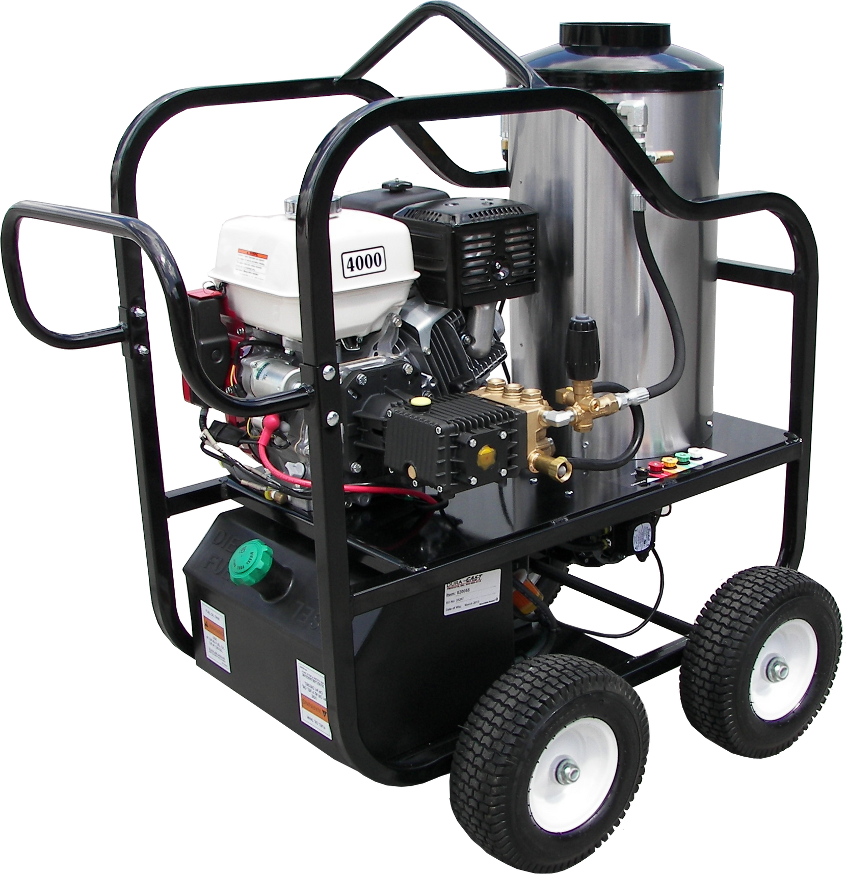 4012-10G Pressure-Pro 4 gpm 4000 psi Hot Portable Pressure Washer ...