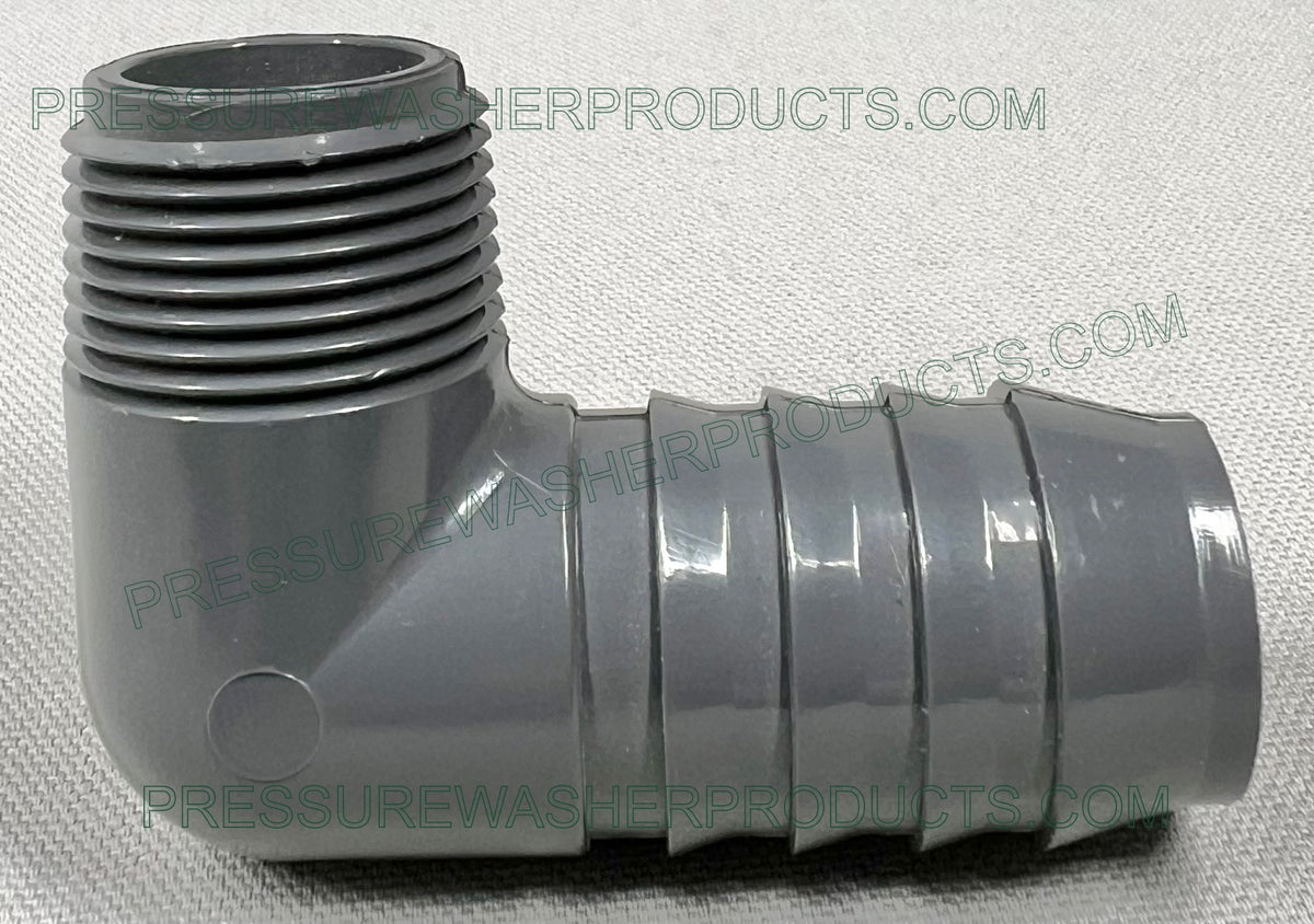SCH 80 PVC 1" HOSE BARB X 1" MPT MALE PIPE THREAD HEAVY DUTY, HB1616.80 ...