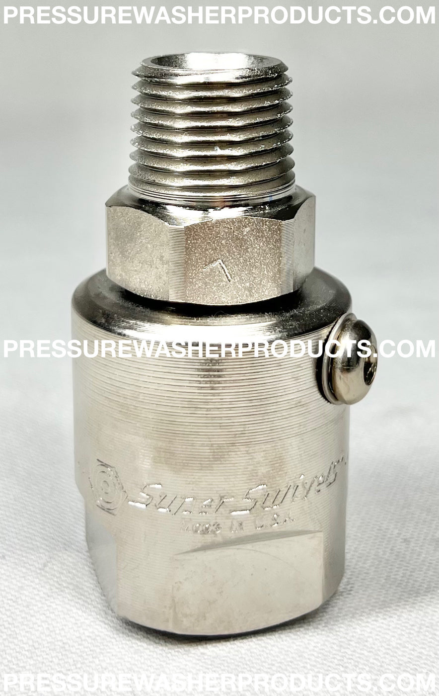 Inline Super Swivel 1/2" MPT x 1/2" FPT 5000 PSI — PressureWasherProducts