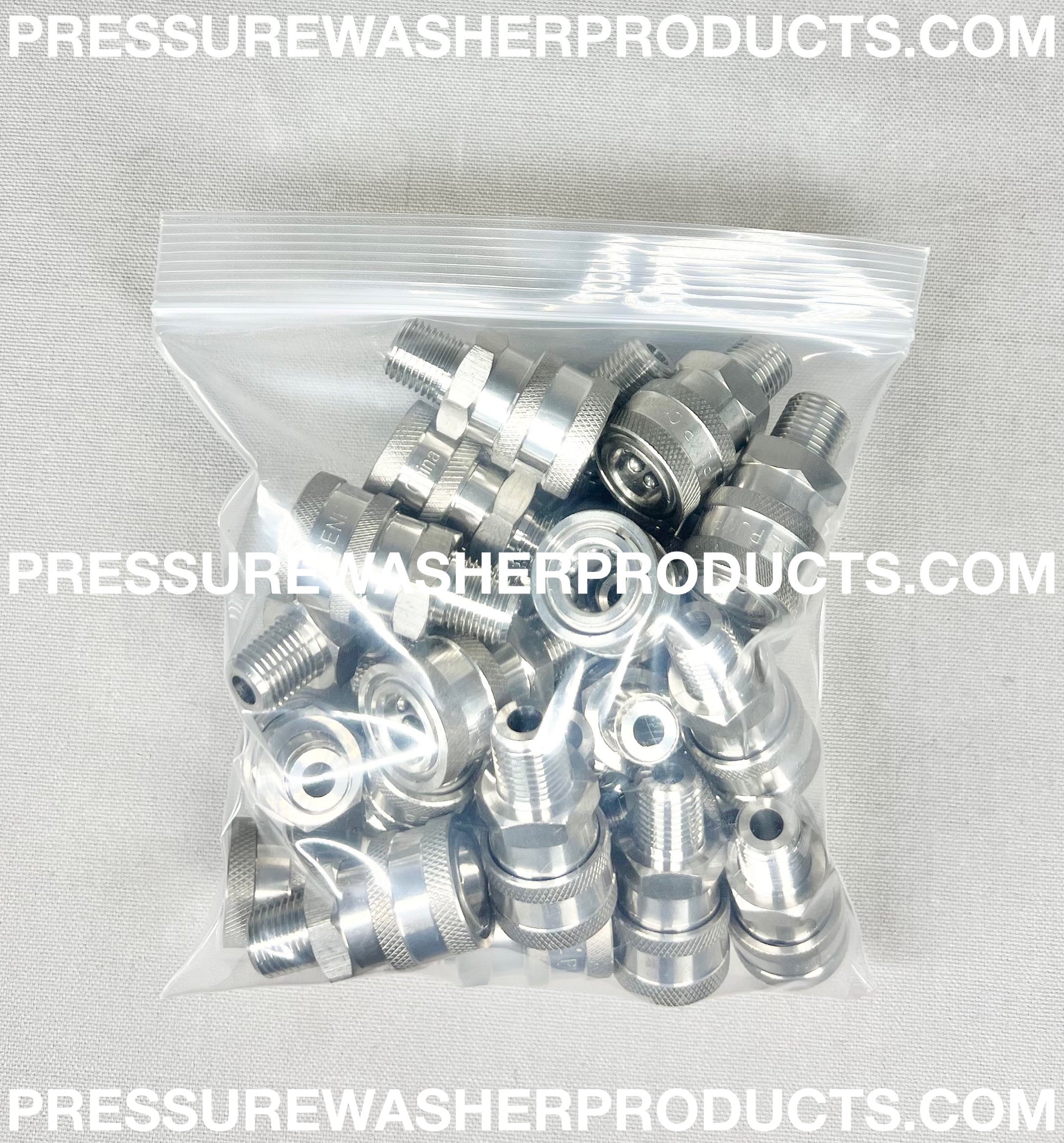 25 Pack 1/4" MPT Male Socket Stainless Steel Couples General Pump HPC ...