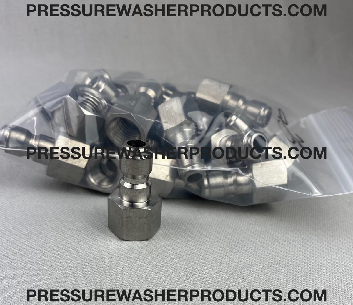 GENERAL PUMP QUICK CONNECT 3/8" FPT STAINLESS STEEL FEMALE PLUG D10078 ...