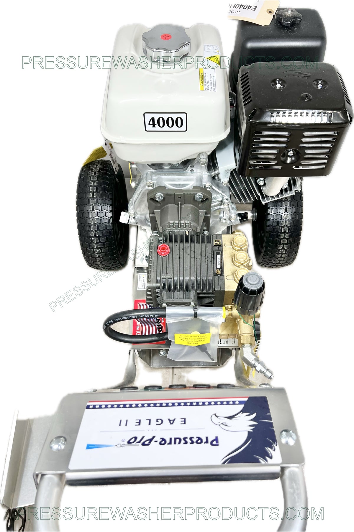 4 gpm 4000 psi Pressure Washer Portable Cart Wheels Cold Honda General ...