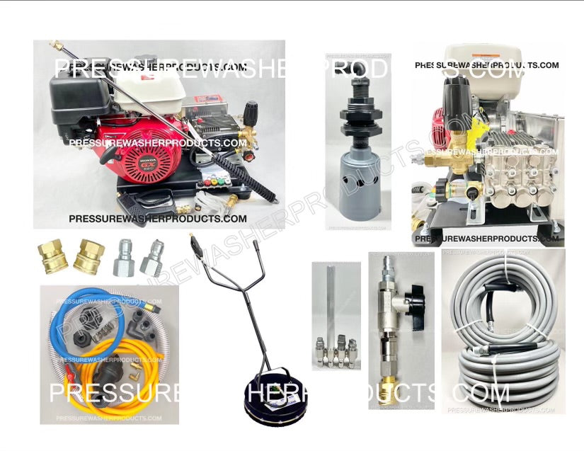 5 - 5.2 gpm 3000 psi Skid Package Plumbing Kit, 250' Hose, DST JROD, D ...