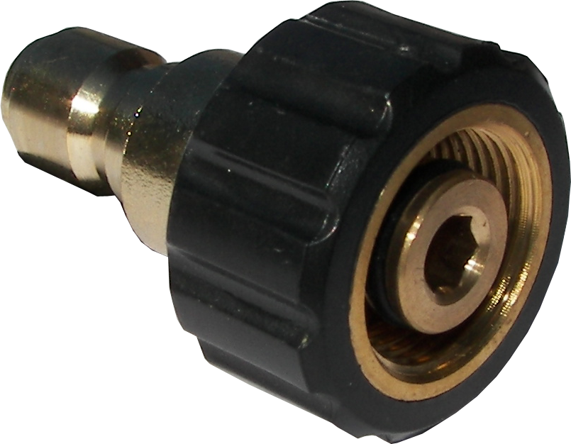 22mm COUPLER X 3/8" QC PLUG QUICK CONNECT STANDARD NPT HOSE ...