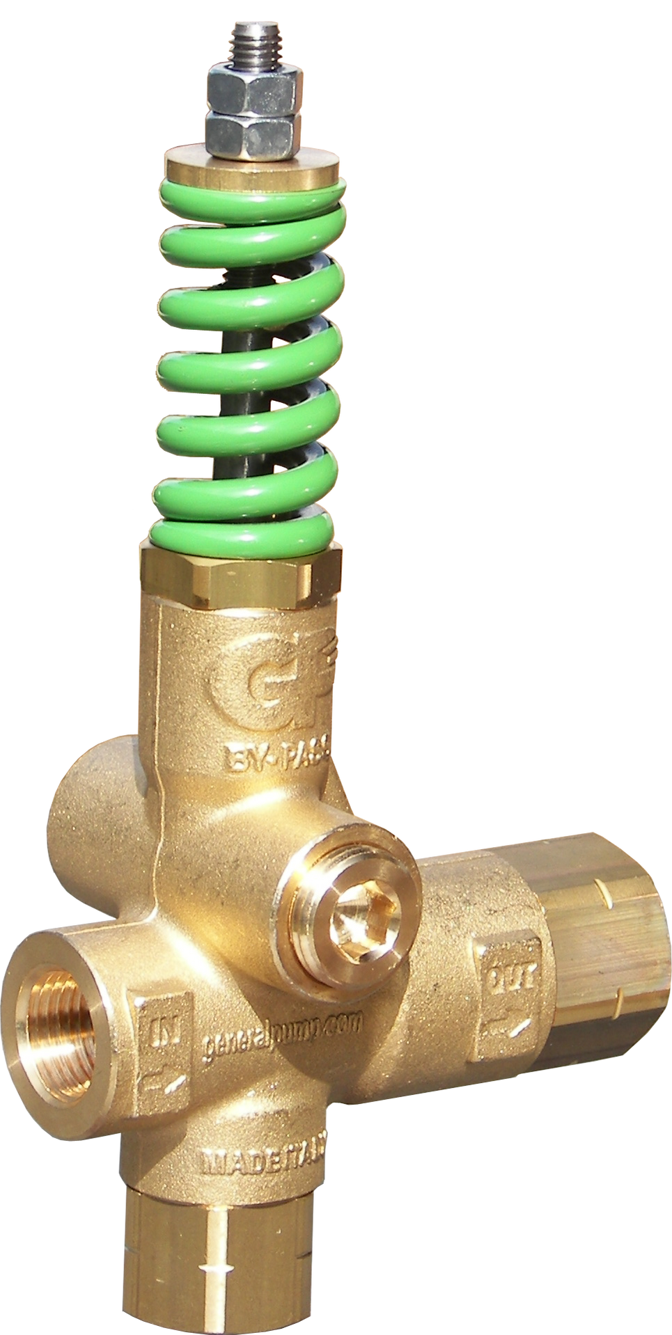 YU21405 Unloader 21 GPM 4500 PSI Green Spring Unloader 1/2" FPT Ports ...