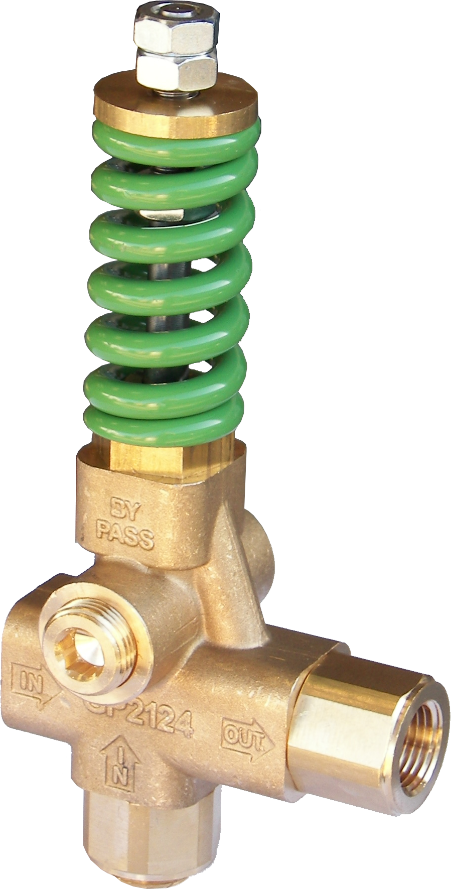 YU21405 Unloader 21 GPM 4500 PSI Green Spring Unloader 1/2" FPT Ports ...