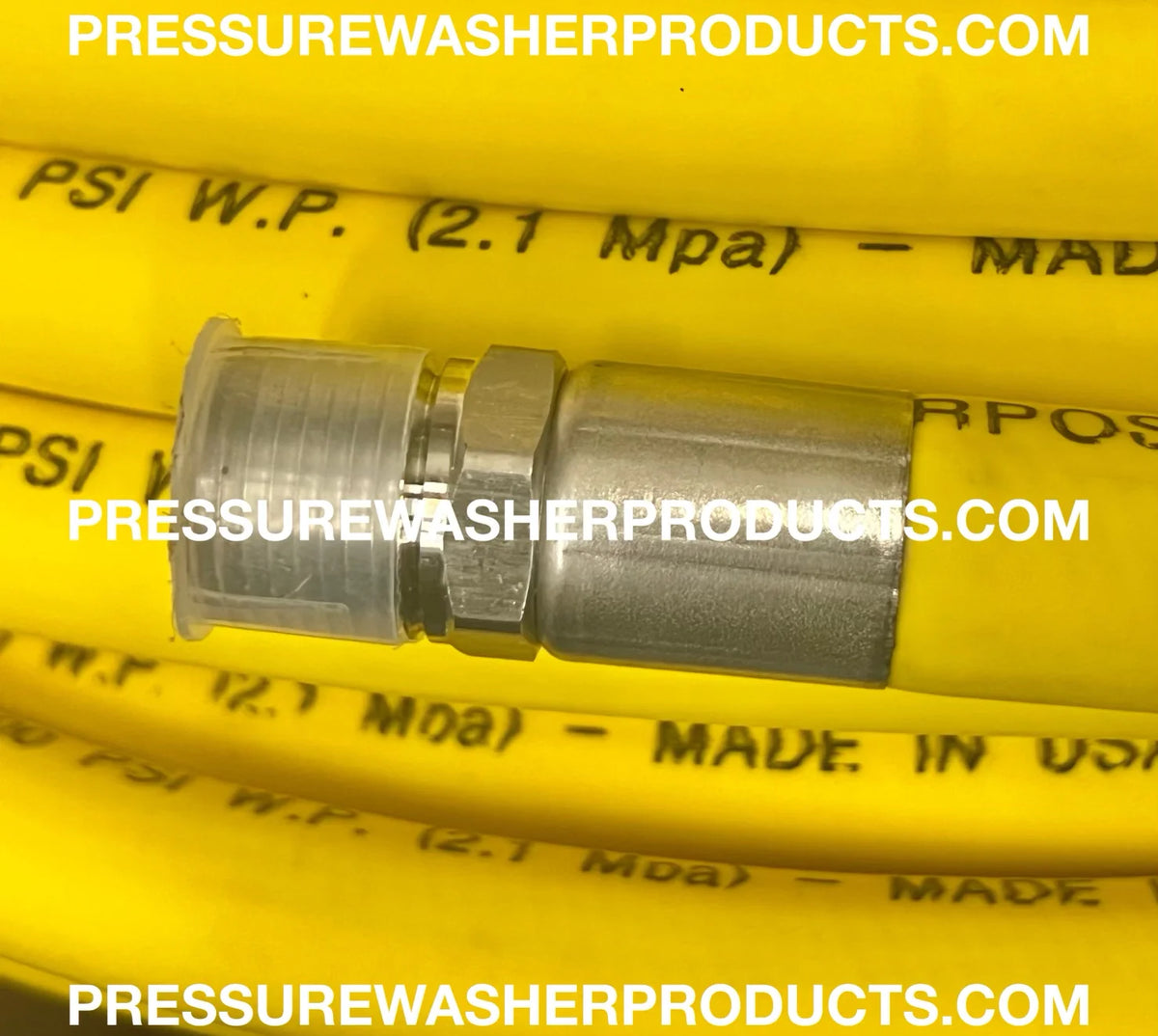 Custom Jump Hose from Pump to Reel 5/8" Flex Tech 1/2" MPT SS x 1/2" M ...