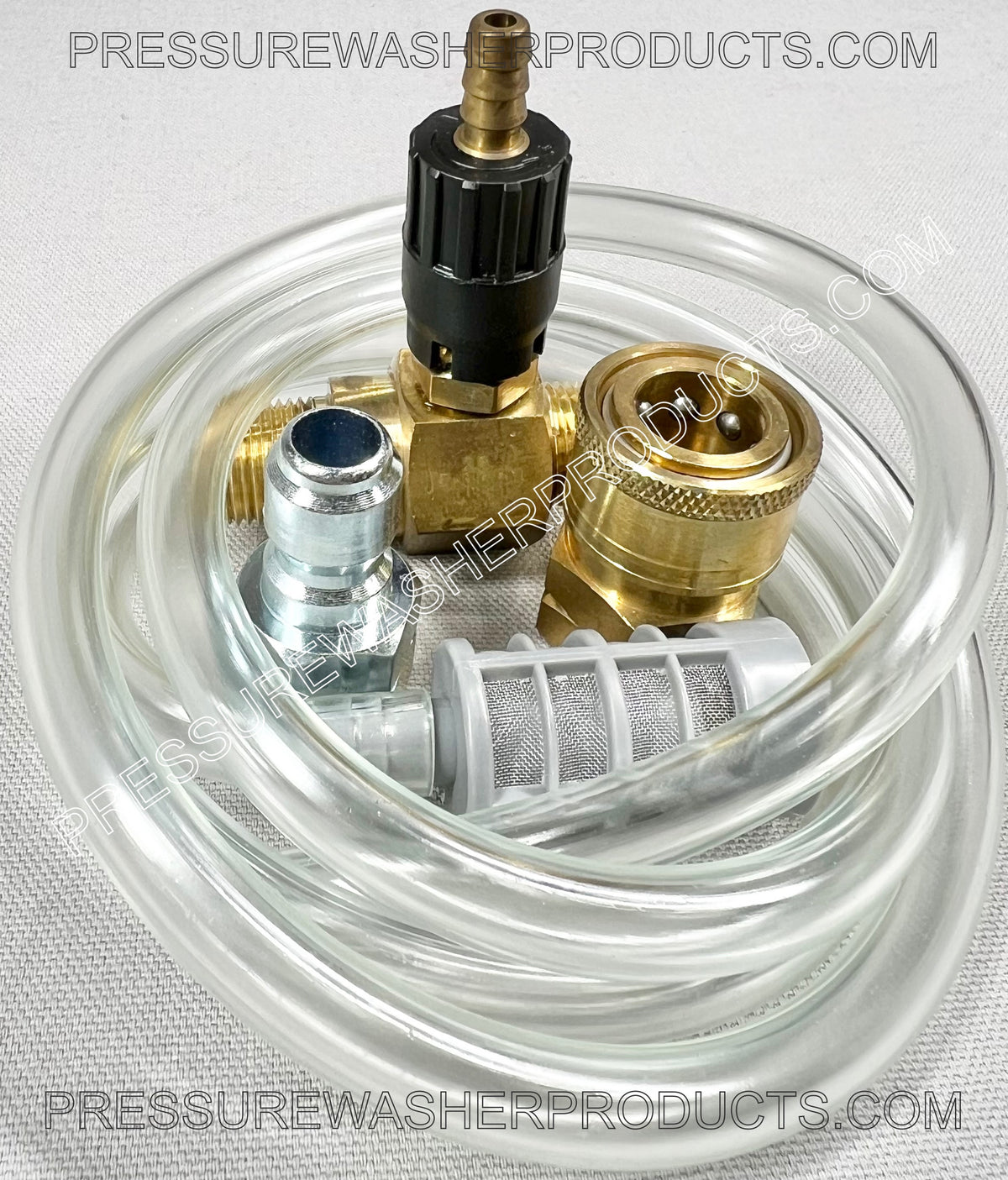 5 - 8 GPM 2.3 mm High Draw 20% Adjustable Acid Injector Quick Connect ...