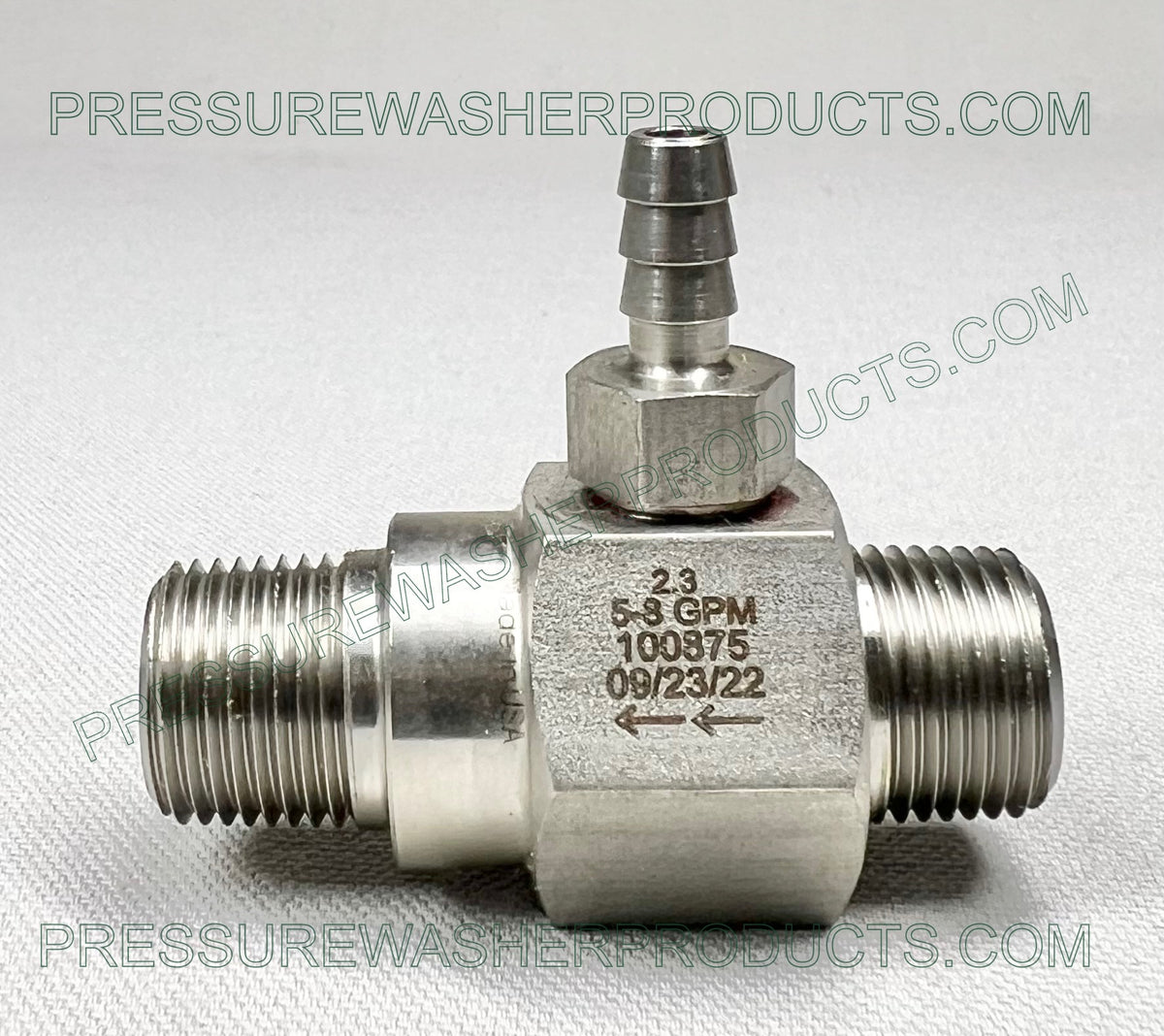 5 - 8 GPM 2.3 Stainless Steel High Draw Fixed Chemical Injector Genera ...