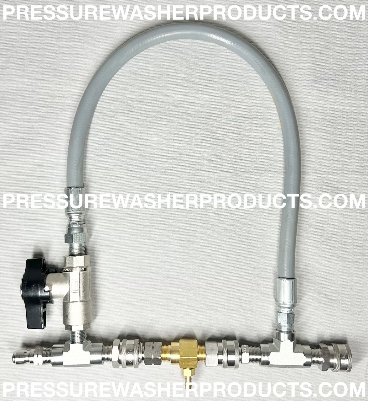 3/8" Chemical Injector Bypass Hose Kit w/ Stainless Quick Connects DN1 ...