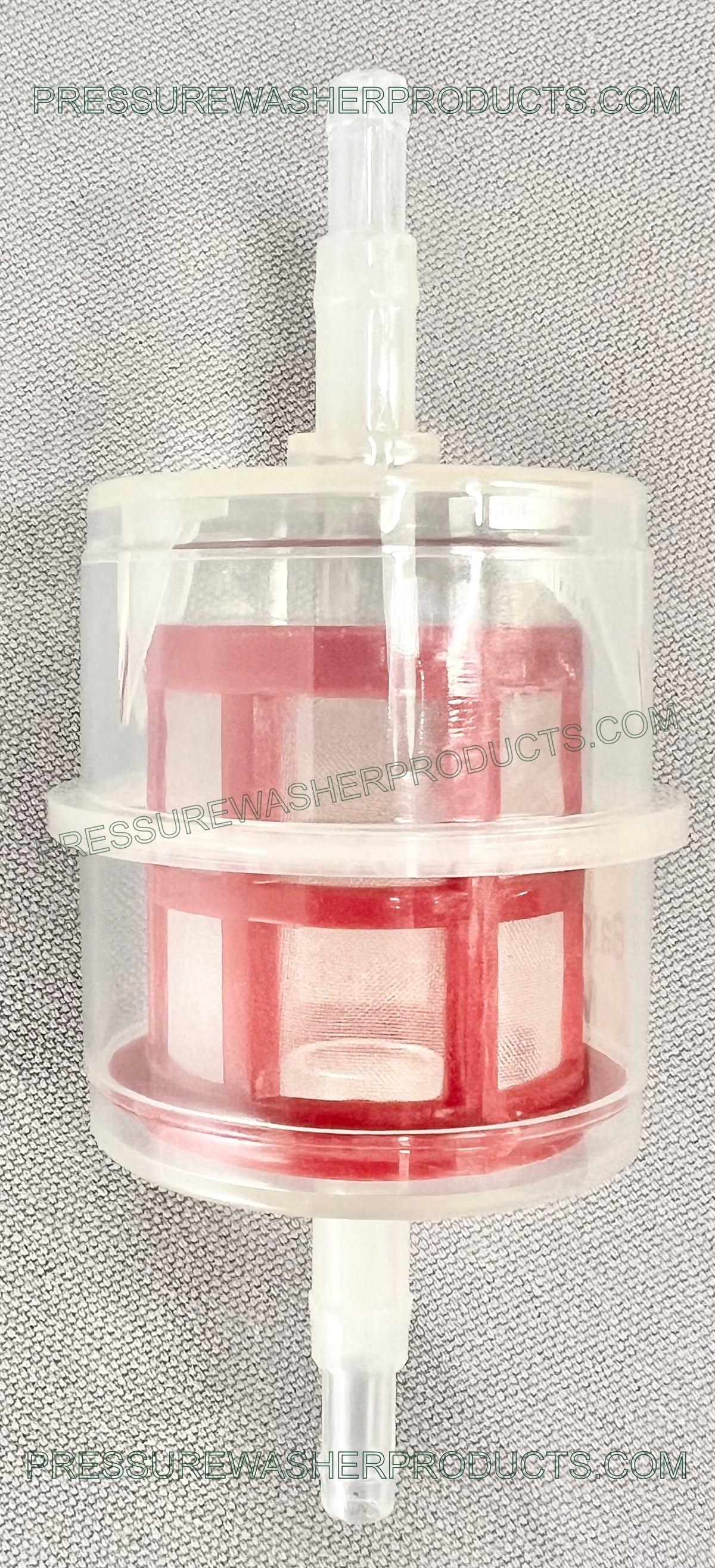 Inline Diesel Fuel Filter 1/4" Clear Plastic — PressureWasherProducts