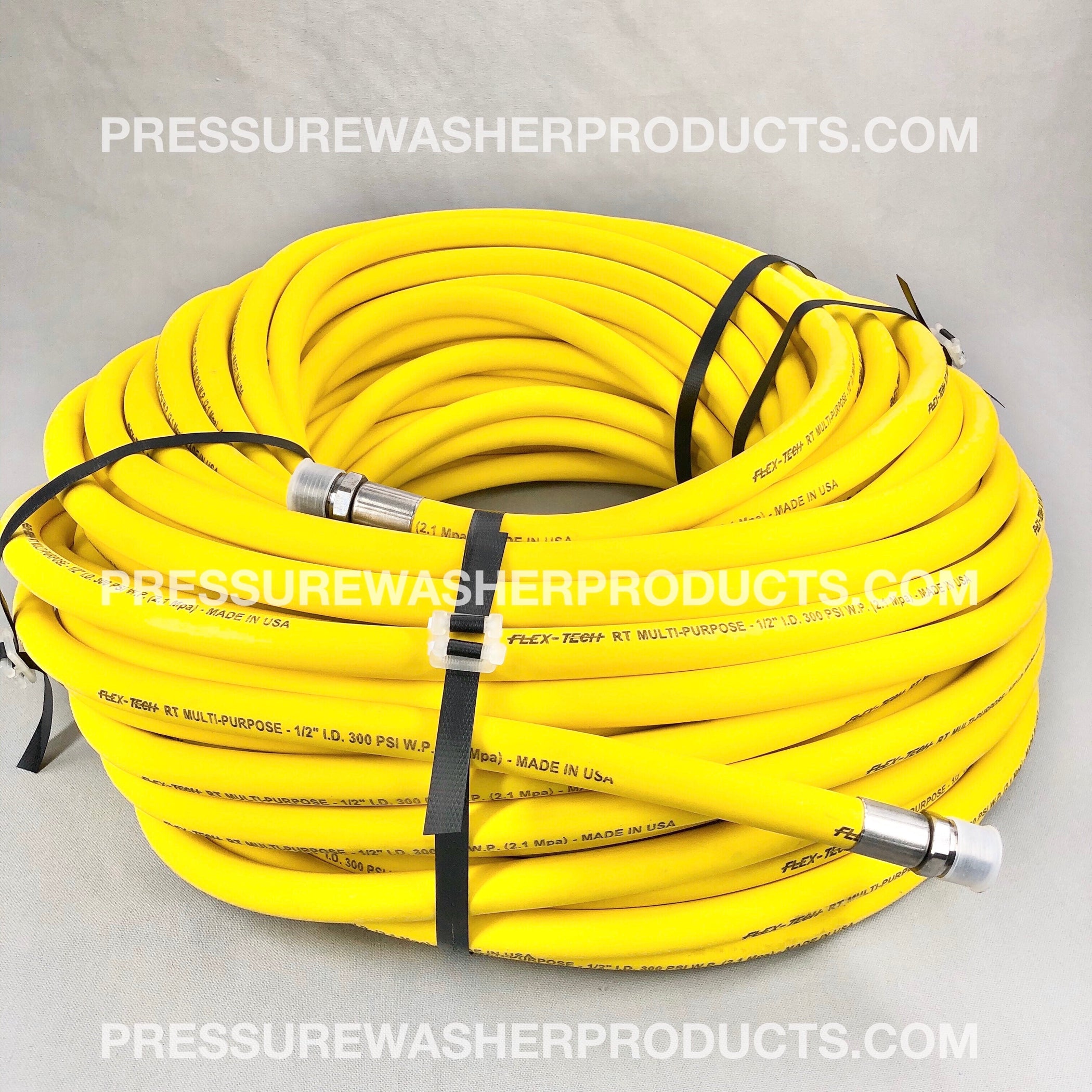 1/2" FLEX TECH BLUE 100' chemical hose chlorine sodium hypochlorite RT ...