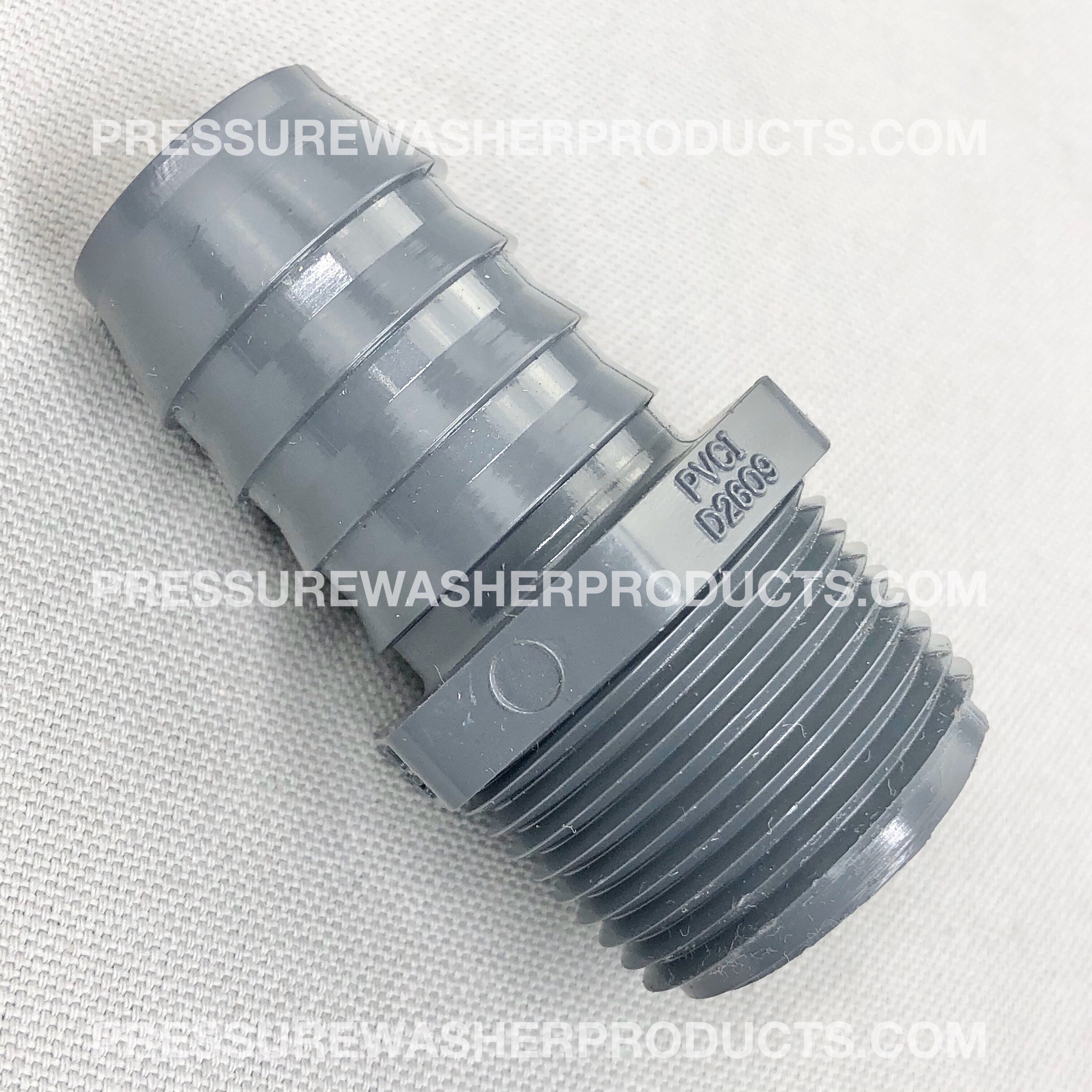 SCH 80 PVC 1" HOSE BARB X 1" MPT MALE PIPE THREAD HEAVY DUTY, HB1616.80 ...