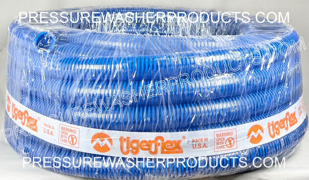 1.5" ID TigerFlex Blue Water Non-Collapsible Suction Tank Feed Hose So ...