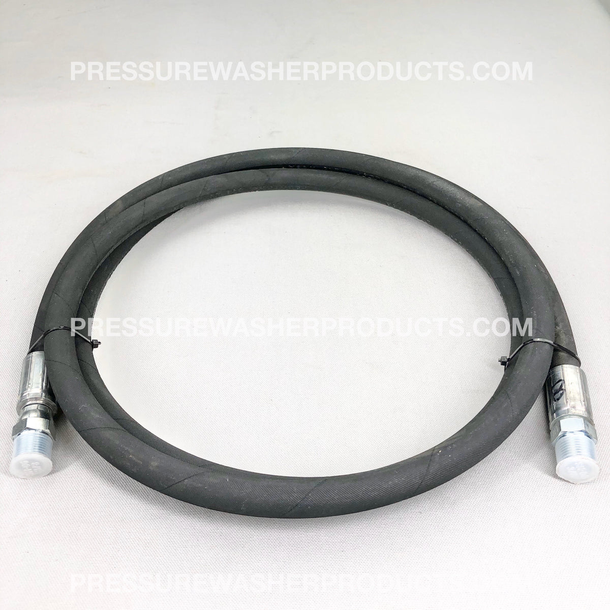 1/2" ID x 12' 4200 PSI Black Pressure Washer Jump Hose 1/2” MPT x 1/2 ...