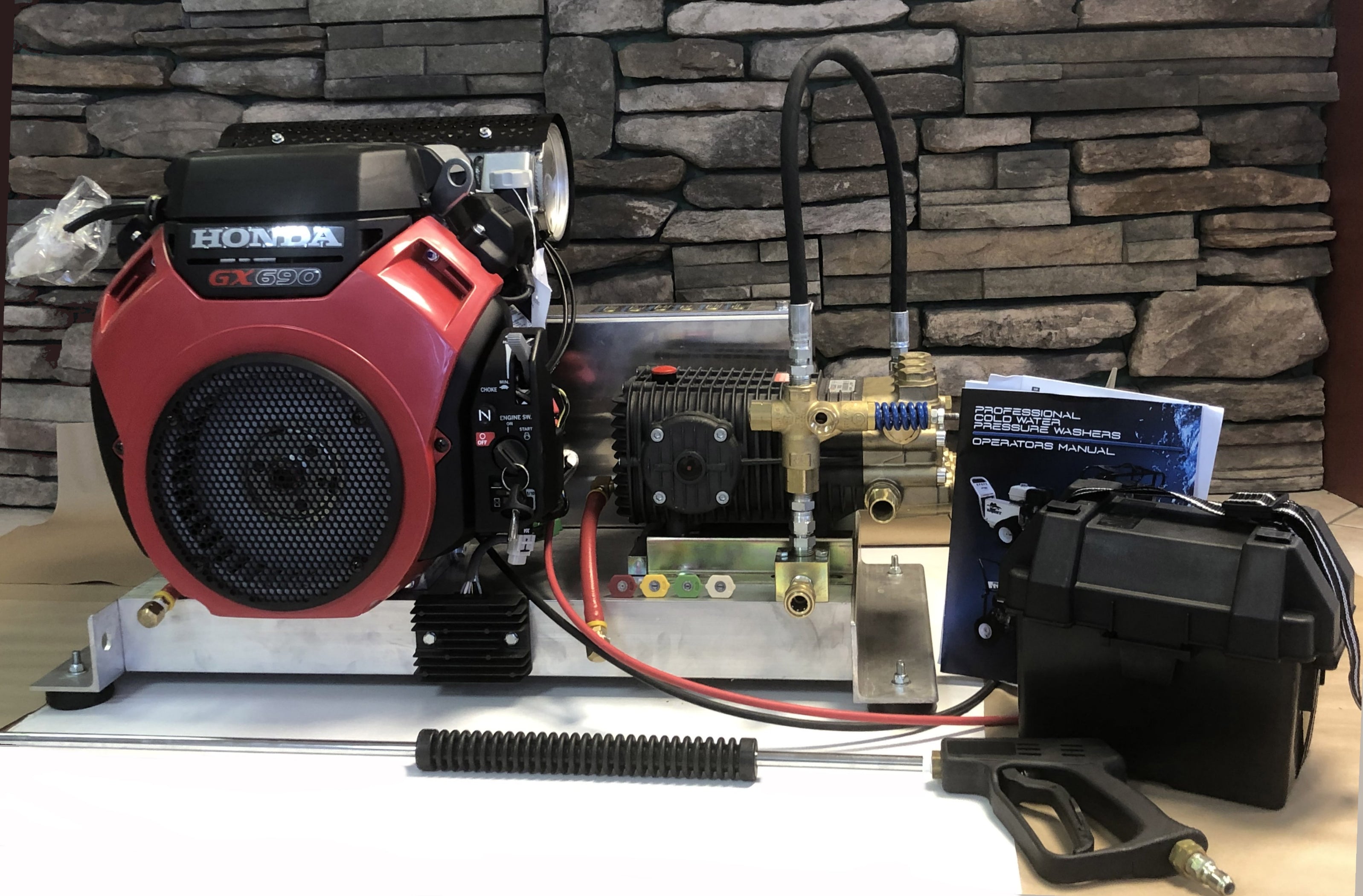 8 GPM 3500 PSI COMET PUMP SKID BANDIT COLD PRESSURE WASHER B-K8030HC ...