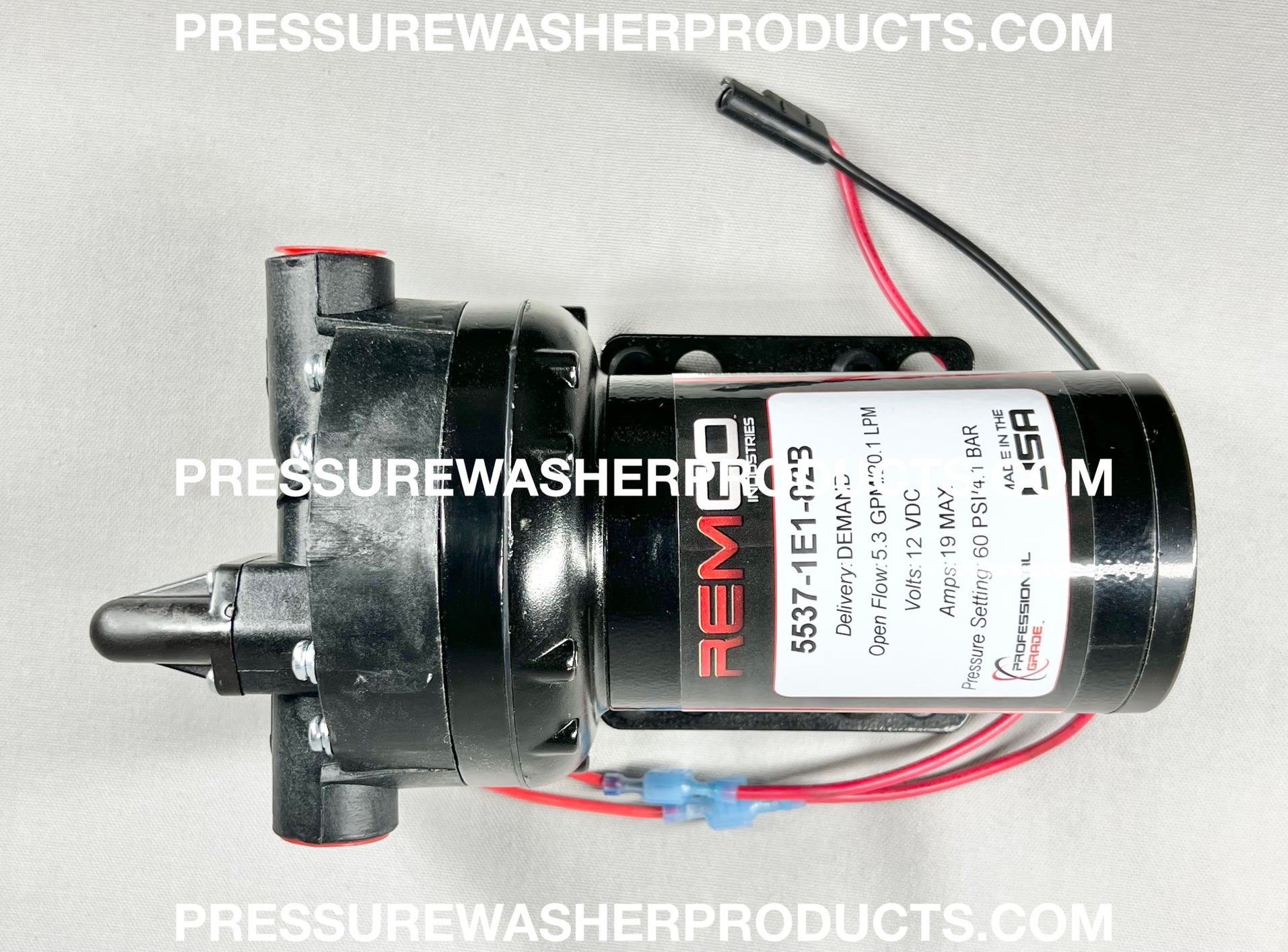 REMCO 5.3 GPM 60 PSI Demand Pump Softwash Roof Wash Pump 1/2" FPT, 5537 ...