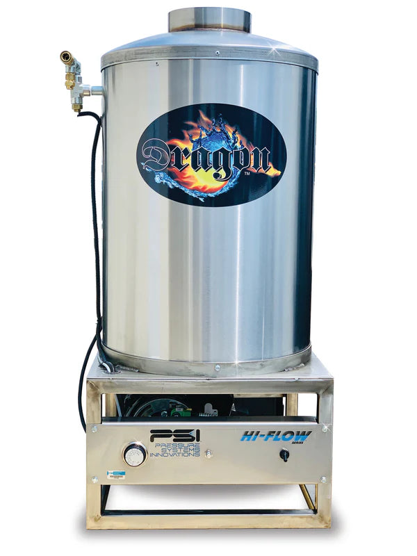 8 gpm 4000 psi 12 Volt or 115 Volt Diesel Hot Box Dragon PSI D-HB80 ...