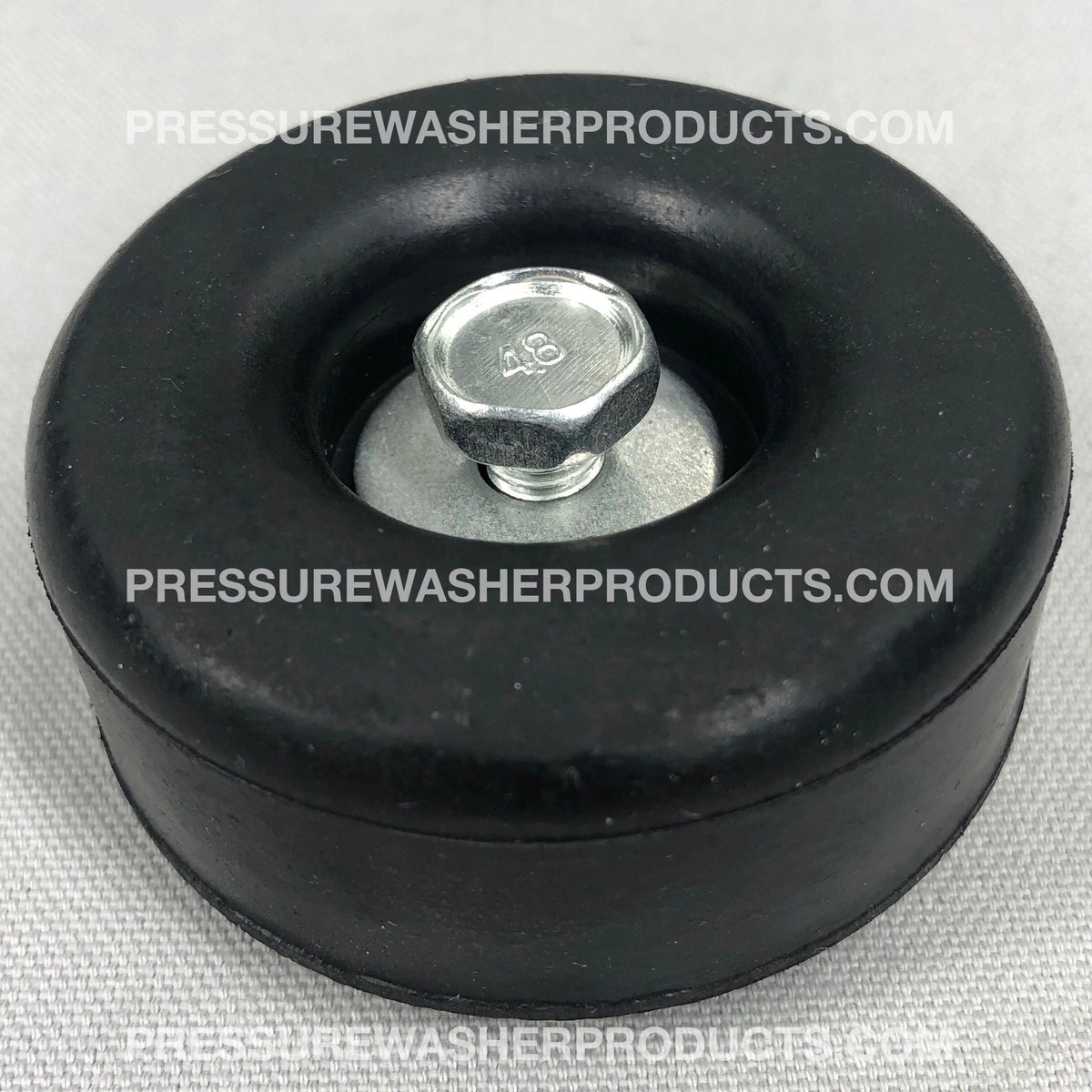 Rubber Foot or Hockey Puck with Nut Bolt & Washer 2.5" x 1.75" 4542 ...