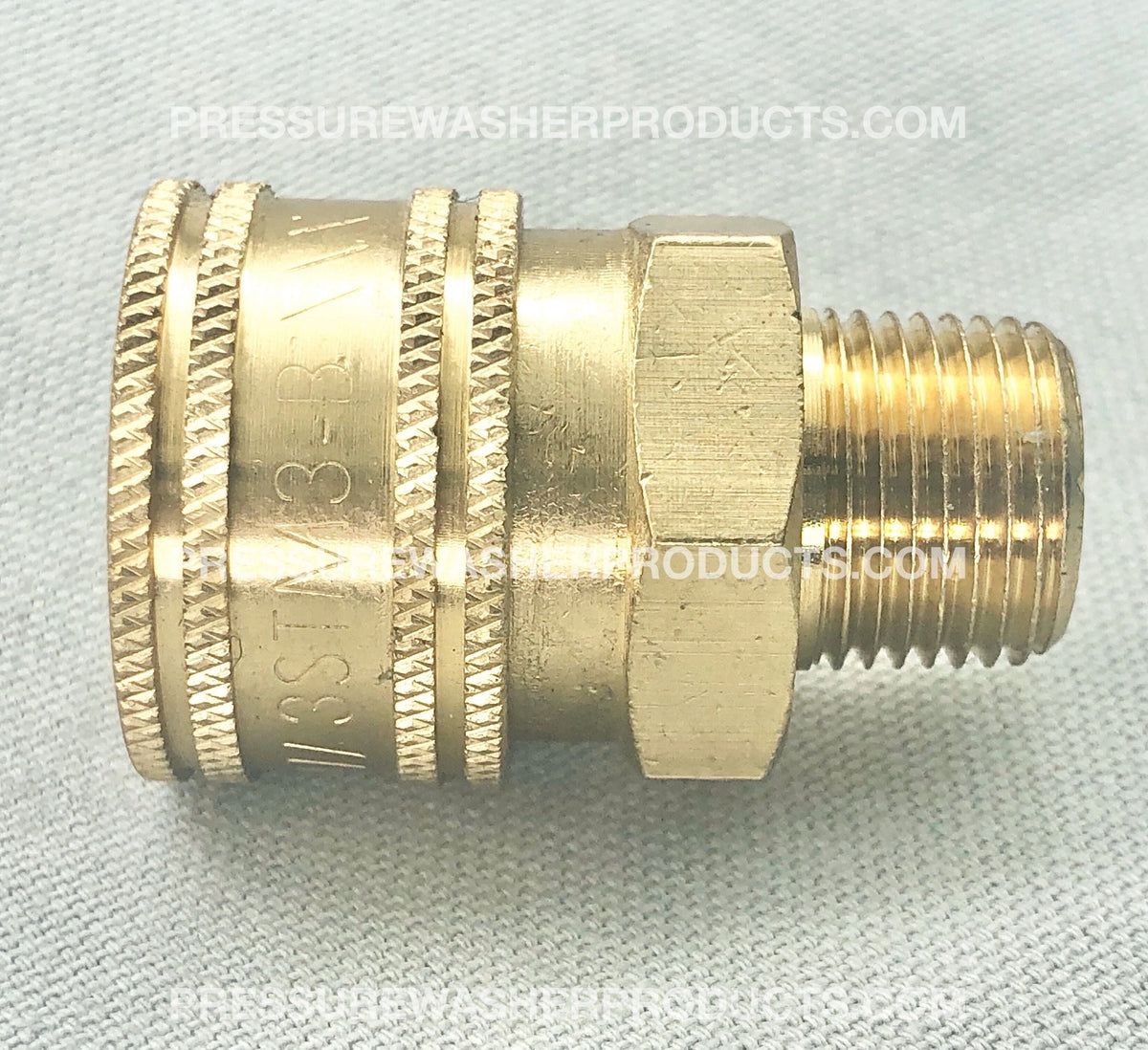 GENERAL PUMP D10004 QUICK CONNECT 3/8" MPT BRASS MALE SOCKET COUPLER ...