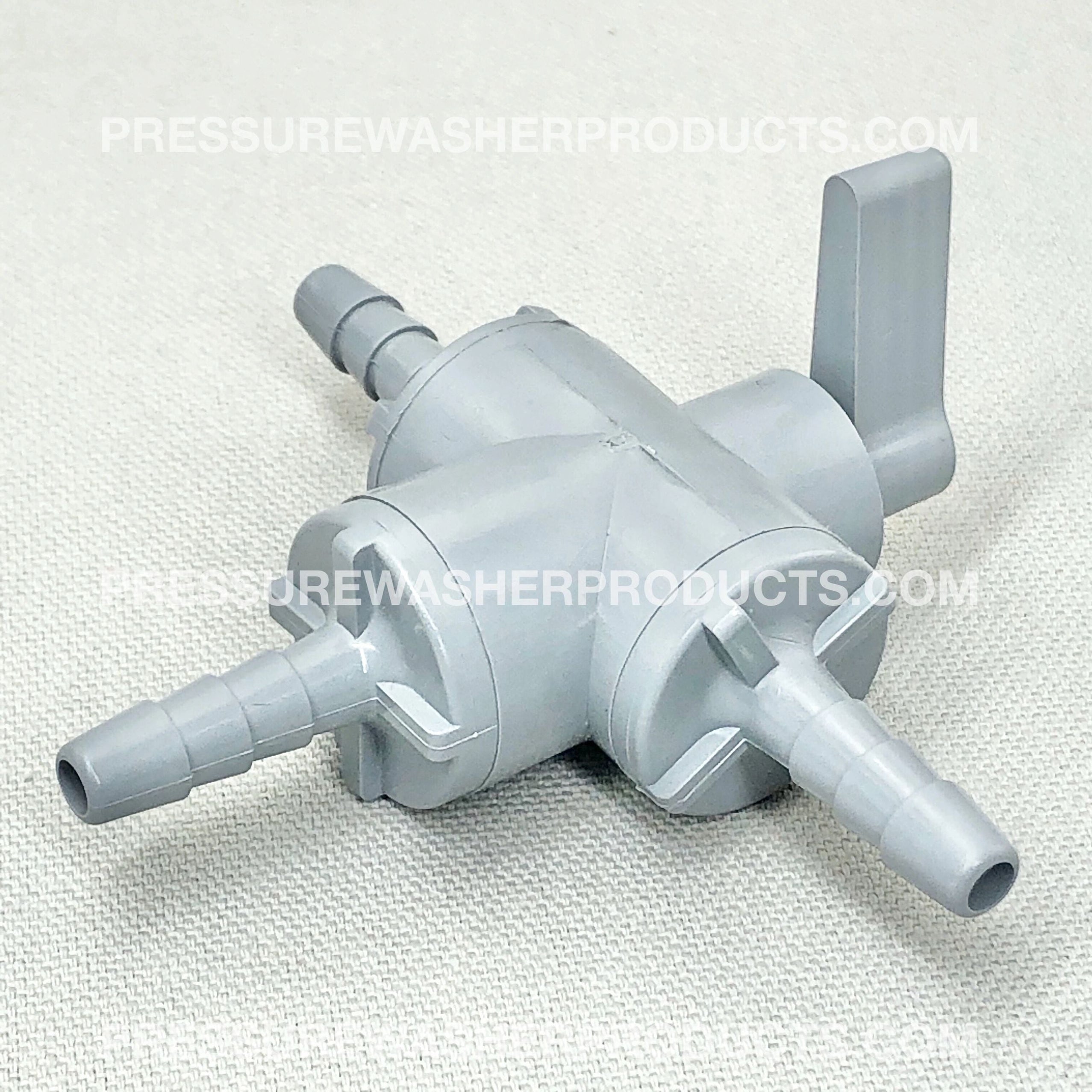 3 WAY BALL VALVE 1/4" HOSE BARB ENDS CHEMICAL INJECTOR HOSE, 2292 ...